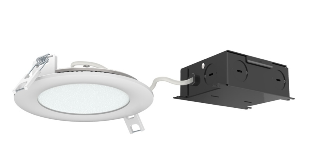 4" Ultra-Thin LED Recessed Round Panel Light 3000K | Sun Fixtures